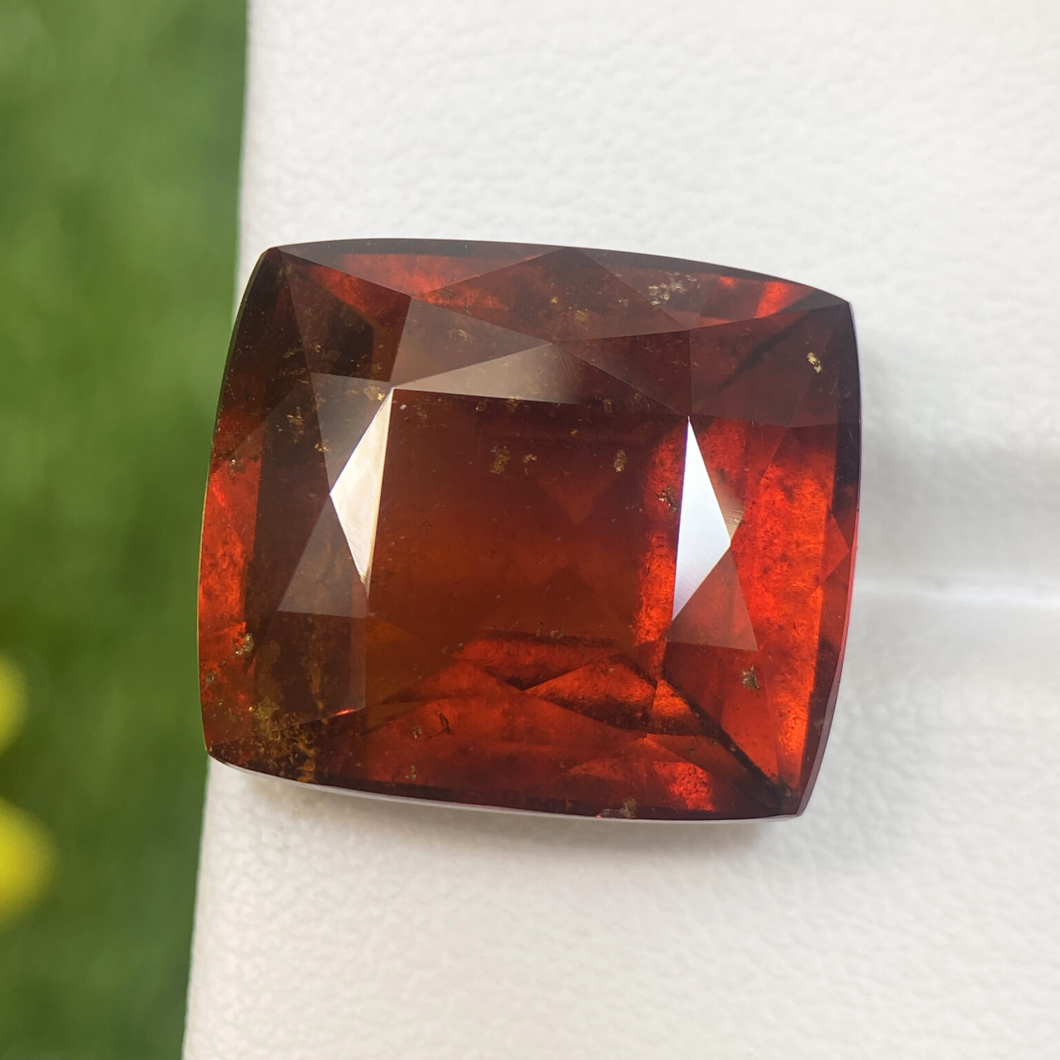 Reddish Orange Hessonite Garnet 22.88ct | GEMFACE